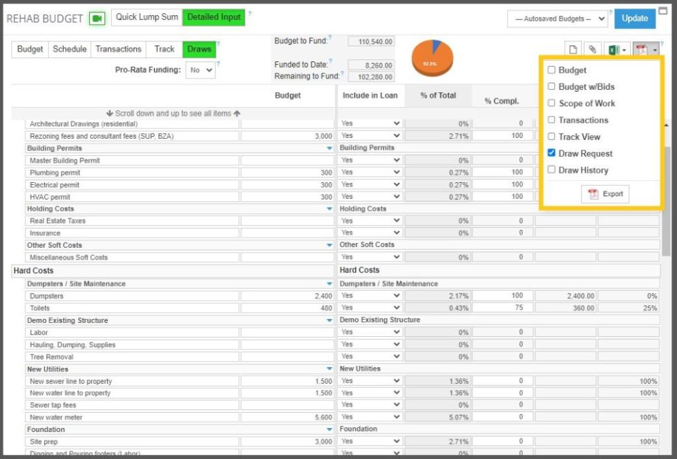 Demo: Create a Lender Draw Request in 3 Minutes - Rehab Valuator