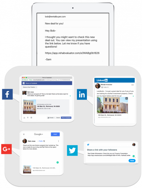 Real Estate Deal Marketing Software and Tools - Rehab Valuator