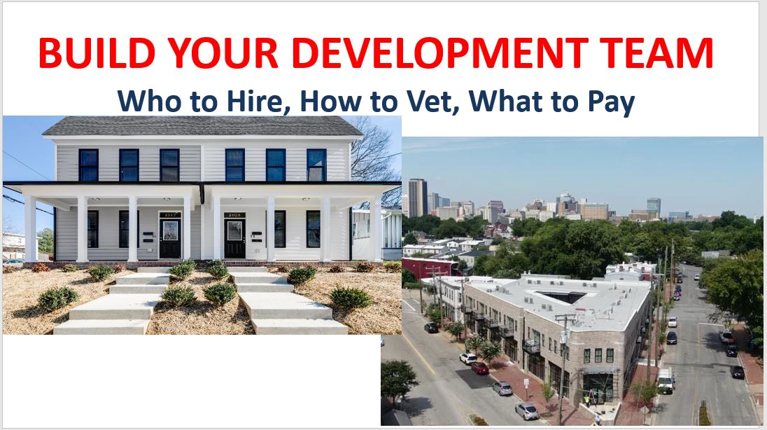 How to Build a Real Estate Development Team - Rehab Valuator